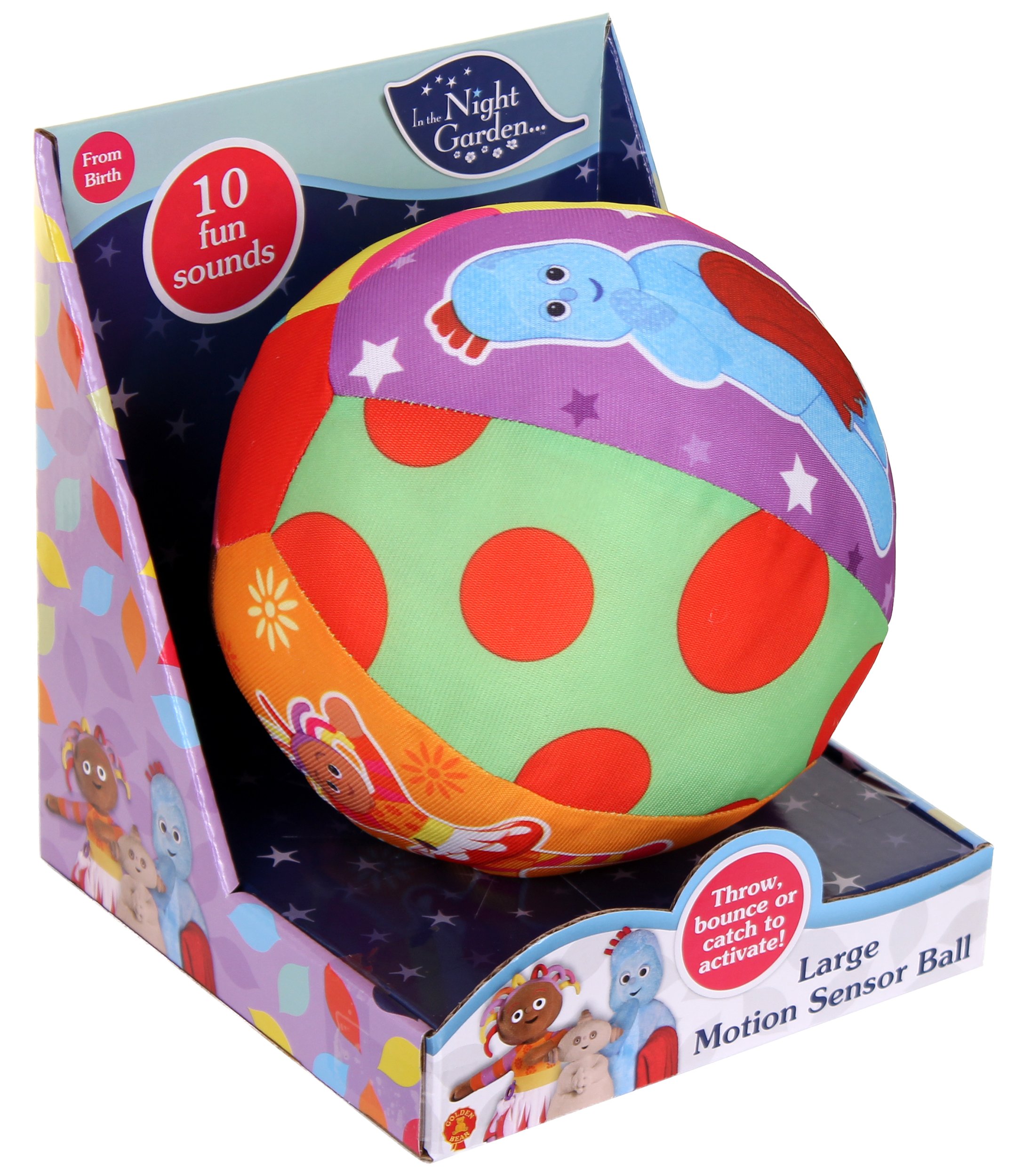 In the Night Garden Large Motion Sensor Ball With 10 Fun Sounds ...