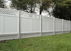 Metisse UPVC Fence Panel (1800mm W x 1500mm H): Amazon.co.uk: Garden ...