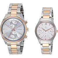 Titan Bandhan Quartz Analog with Day and Date Silver Dial Stainless ...