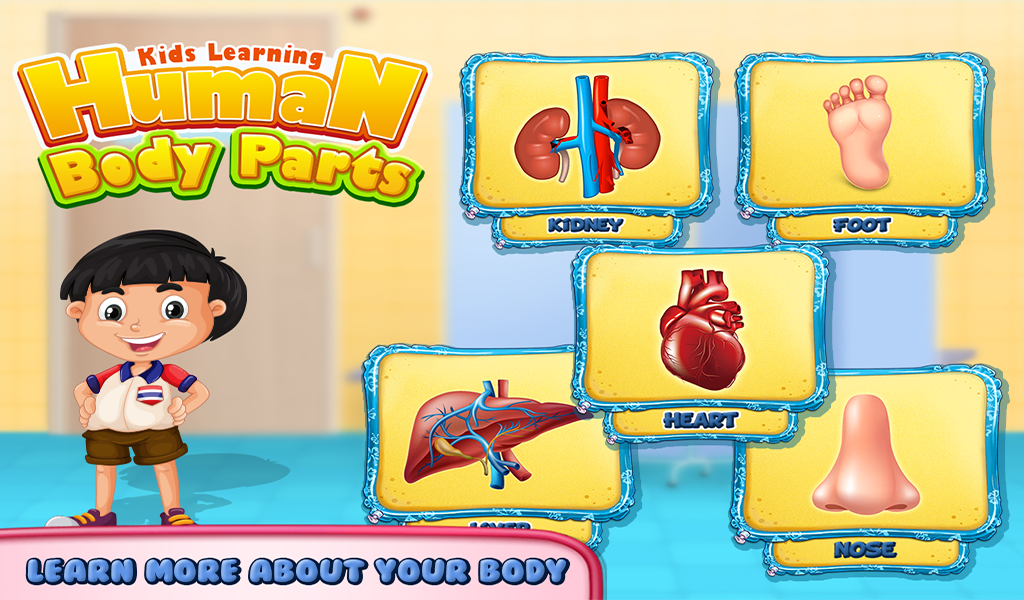 Kids Human Body Parts Learning Game Amazon co uk Apps Games