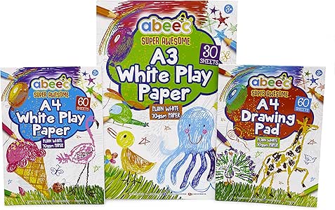Drawing Pads for Children - (3 Pack) Includes 2 x A4 Sketch Pads and 1 ...