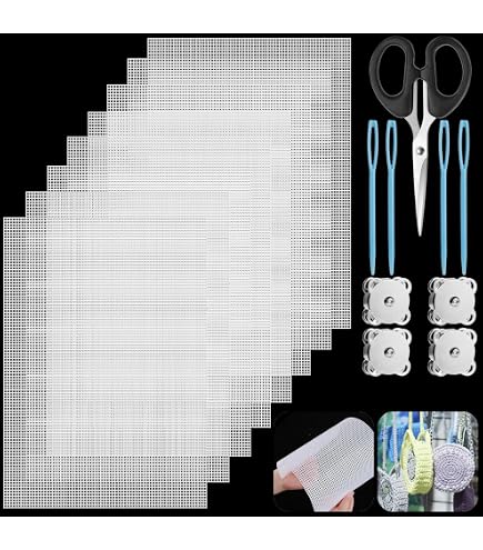 Ultra 22 7 Mesh Count Plastic Canvas Ultra Stiff Artist Sheet Bulk 13 X ...