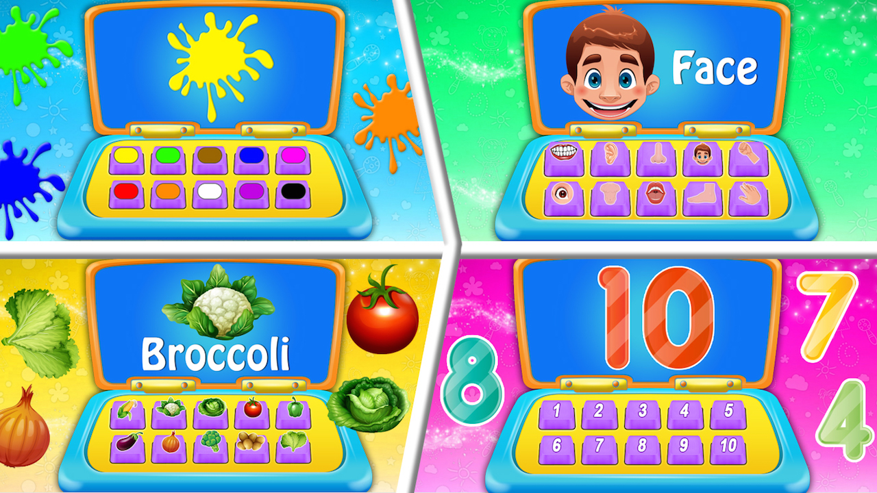 Kids Computer - Alphabet, Number, Animals Computer Learning Game ...
