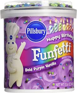 Pillsbury Funfetti Bold PURPLE VANILLA Frosting 442g: Amazon.co.uk: Grocery