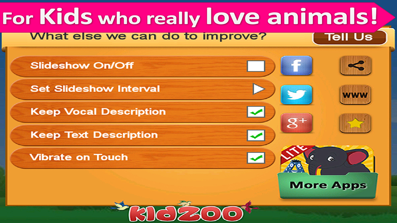 Kids Zoo, Animal sounds and pictures for Kids, with real voice and ...