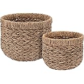 Decorasian - Cestini intrecciati in crine vegetale, cestino decorativo ...