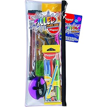 Helix Oxford Complete Stationery Set in 13.5 inch Pencil Case: Amazon ...