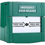 Green Emergency Resettable Break Glass Call Point For Access Control ...