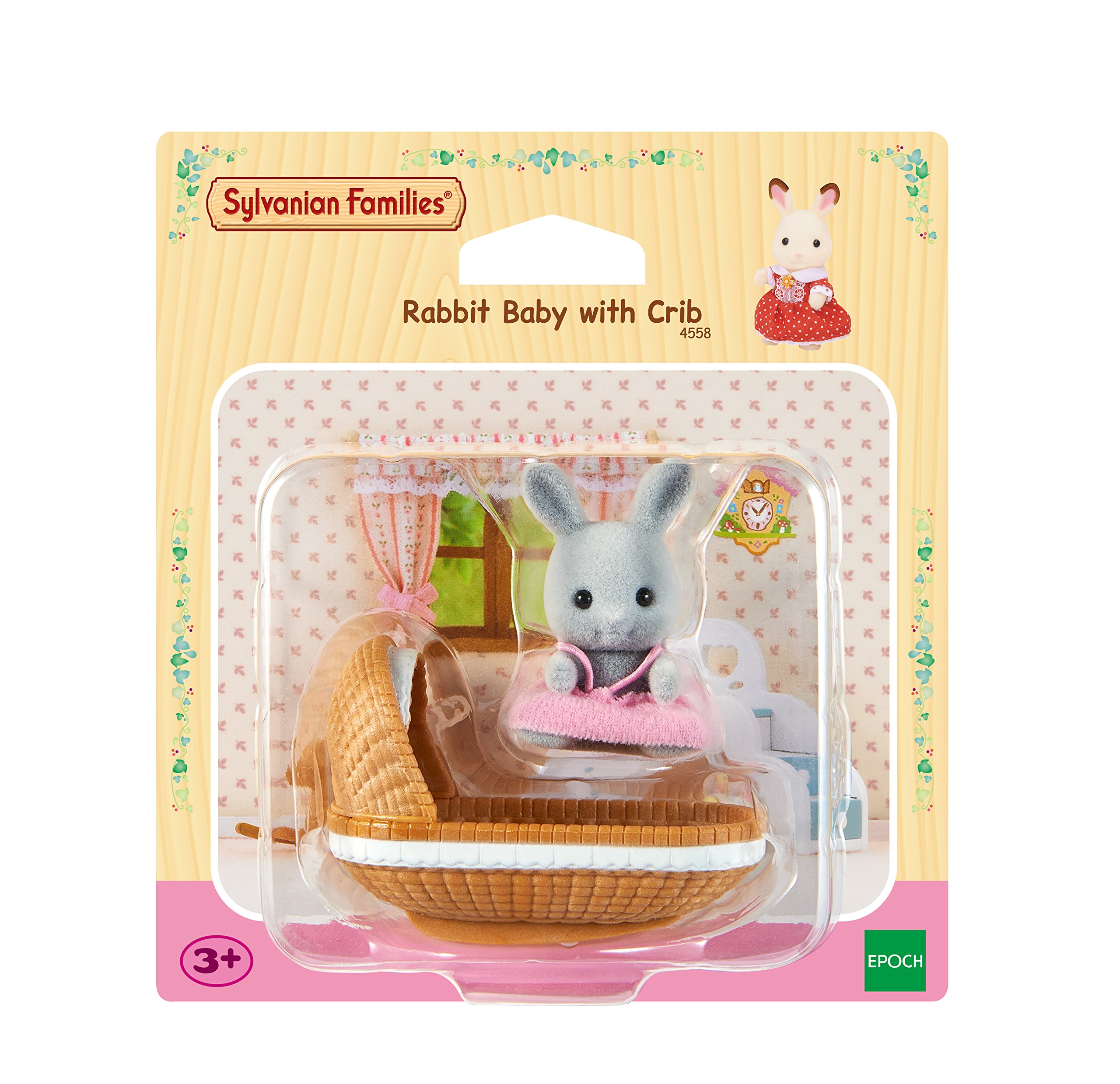 SYLVANIAN FAMILIES- Rabbit Baby with Crib Mini muñecas y Accesorios ...