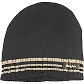 Heatwave Mens Stripe 3M Thinsulate Insulation Hat Fleece Knitted Turn ...
