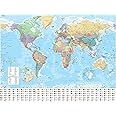 Collins World Wall Laminated Map : Buy Online at Best Price in KSA ...