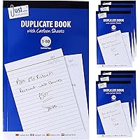 A5 Carbon Duplicate Book Numbered 1-80 Pages Receipt Invoice Copy Pad ...