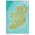 Map Of Ireland - Detailed Cartography - Front Sheet Laminated - 42cm (w ...