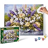 Schipper 609130749 - Malen nach Zahlen - Rosenstrauß in Pastellfarben - Bilder malen für ...