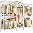 REIBII Clothes Rack, 380KG Heavy Duty Clothes Rail for Bedroom, Metal ...