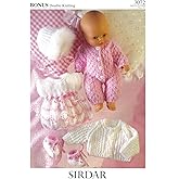 Sirdar Dolls Clothes Knitting Pattern 3122: Doll's Outfit - Track Suit Top, Track Suit Trousers ...