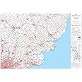 East Anglia Postcode Sector Wall Map- Postcode Sector Map 9 - Laminated ...