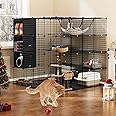 YITAHOME Large Cat Cage with Storage Cube, DIY Indoor Catio Enclosure ...