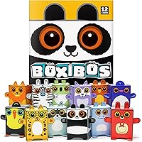 Box Buddies Boxibos Robots - Pack of 12 Mini Box Robots - Paper Craft ...