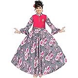 ARK DRESSES Girl's A-Line Maxi Dress : Amazon.in: Clothing & Accessories