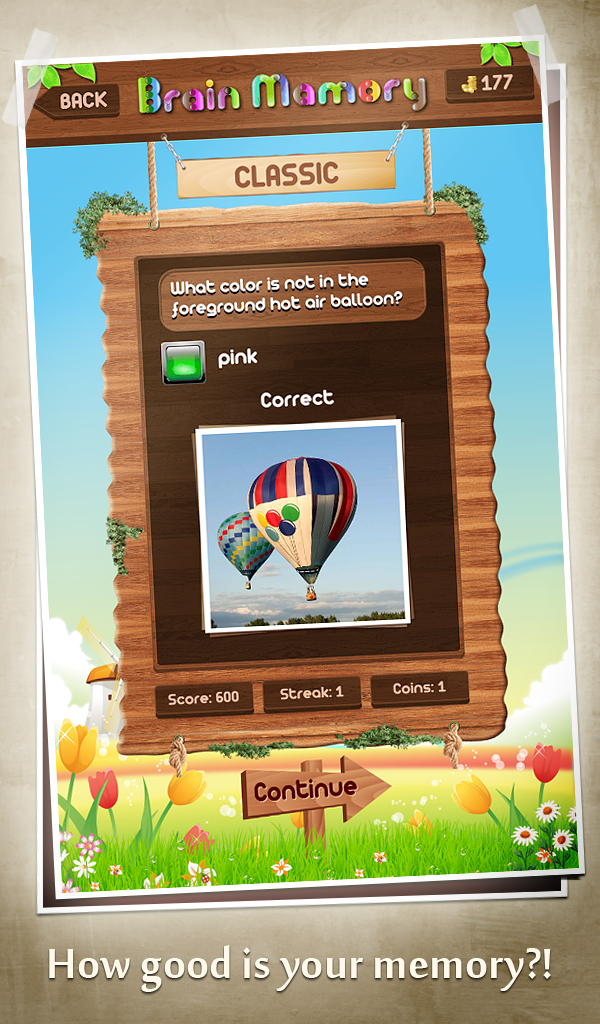 Brain Memory Quiz 2 - A Fun Memory Test Game: Amazon.co.uk: Appstore ...