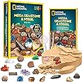 NATIONAL GEOGRAPHIC Mega Fossil & Gemstone Digging Kit - Excavez 20 ...
