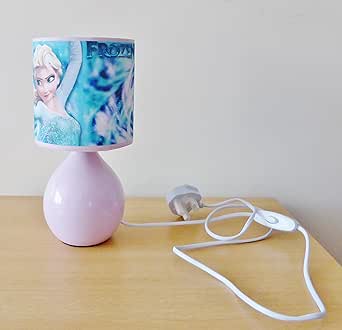 FROZEN - SMALL BEDSIDE LAMP - GIRLS BEDROOM LIGHT / LAMP SHADE ~ LILAC ...