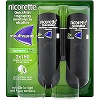 Nicorette QuickMist 1mg Spray Mouthspray Nicotine Freshmint-Duo- 2 x ...