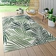 Paco Home Indoor & Outdoor Rug Flat-Weave Jungle Carved Floral Palm ...
