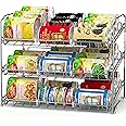 Simple Houseware Stackable Can Rack Organizer, Chrome : Amazon.co.uk ...