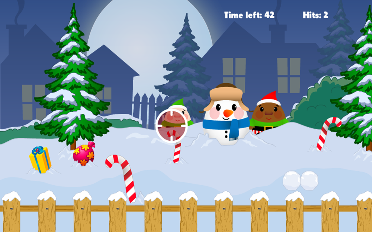 Funny Santas Elf Snowball Fight Christmas Kids Game (KindleFire HD ...