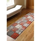 Vienna Modern Small Extra Large Burnt Orange Rust Marble Quality Thick ...