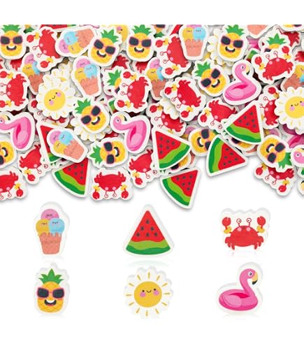 Cute Erasers Yopyame 60PCS Spring Flower Butterfly Mini Eraser For Kids ...