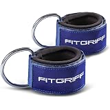 Fitgriff® Ankle Straps for Cable Machines - Padded Ankle Cuffs (2 ...