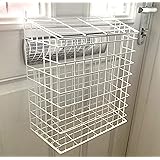 Letterbox Cage | No Fixings Required | White Mail Catcher | Iron Basket ...