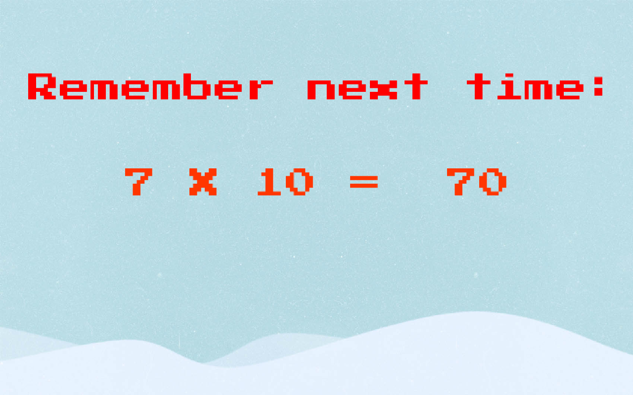 Simpler Times Table Runner