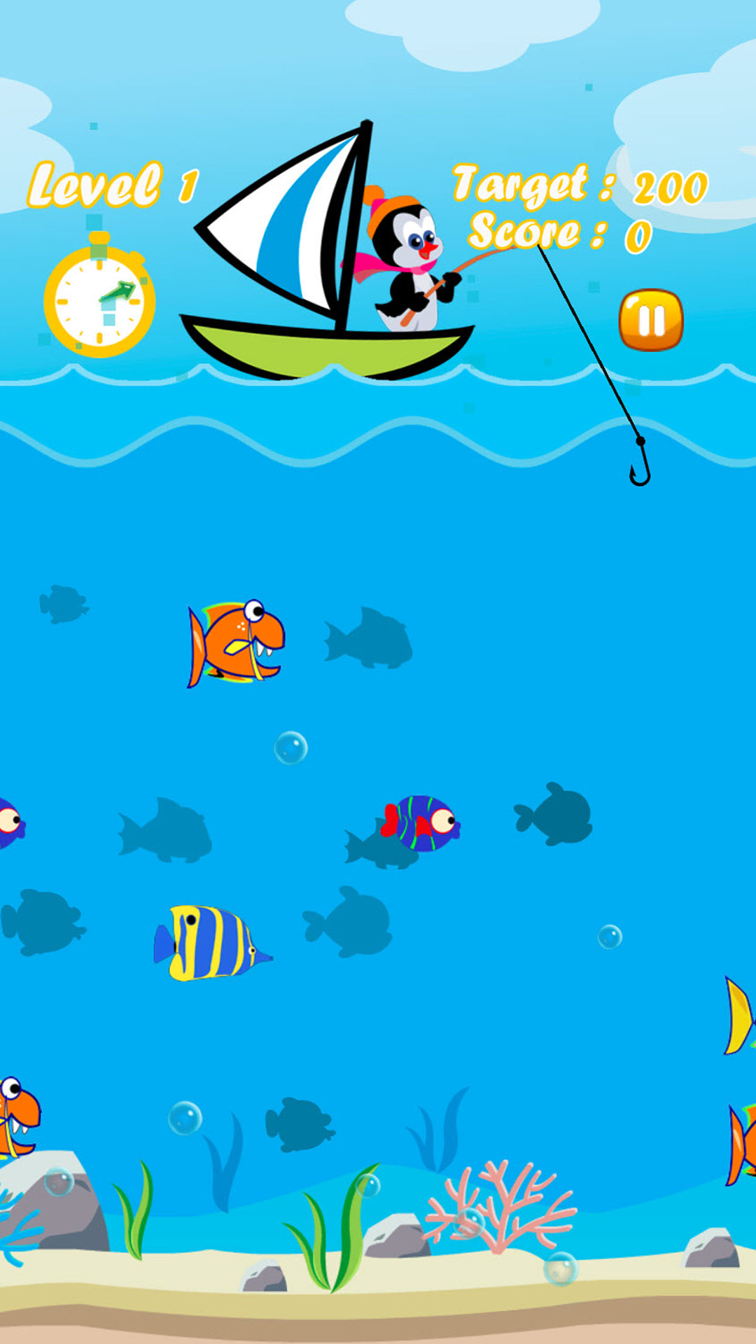 Penguin Fishing Free Game - Hook Of Fisher Evolution: Amazon.co.uk ...