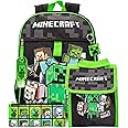 Minecraft Children's Backpack and Lunch Box School Backpack 5 Pieces ...