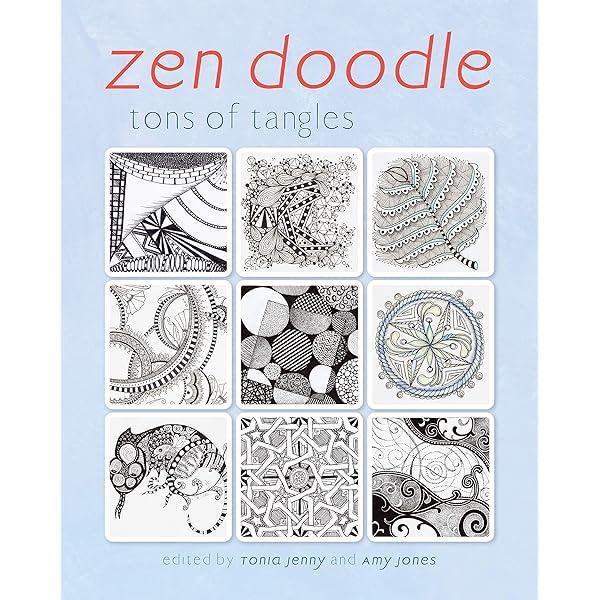 Zendoodle, Zentangle Pattern Examples, Practice Worksheet, Art Drawing ...
