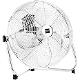 Nyxi 12-Inch Metal Floor & Desk Fan, 3 Speed Settings, Aluminium Blades ...