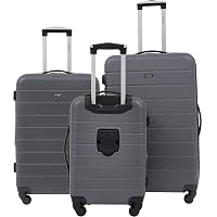 Wrangler Luggage Set Smart Hardside with USB Charging Port : Amazon.co ...