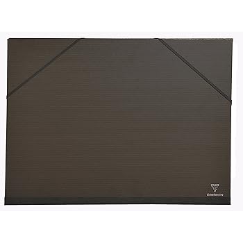 Clairefontaine A3+ Kraft Art Folder, Elastic Straps with 3 Flaps, Black ...