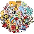 60pcs Random Assorted Styles Embroidered Iron on Patches DIY Sew ...
