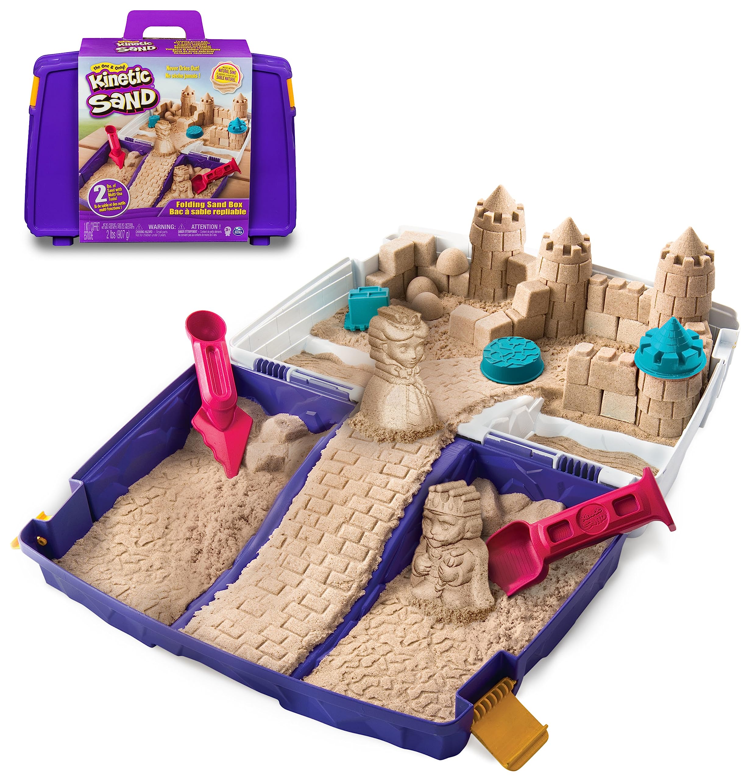 Tuff Tray Kinetic Sand Rainbow Mix Set Review - TUFF TRAYS