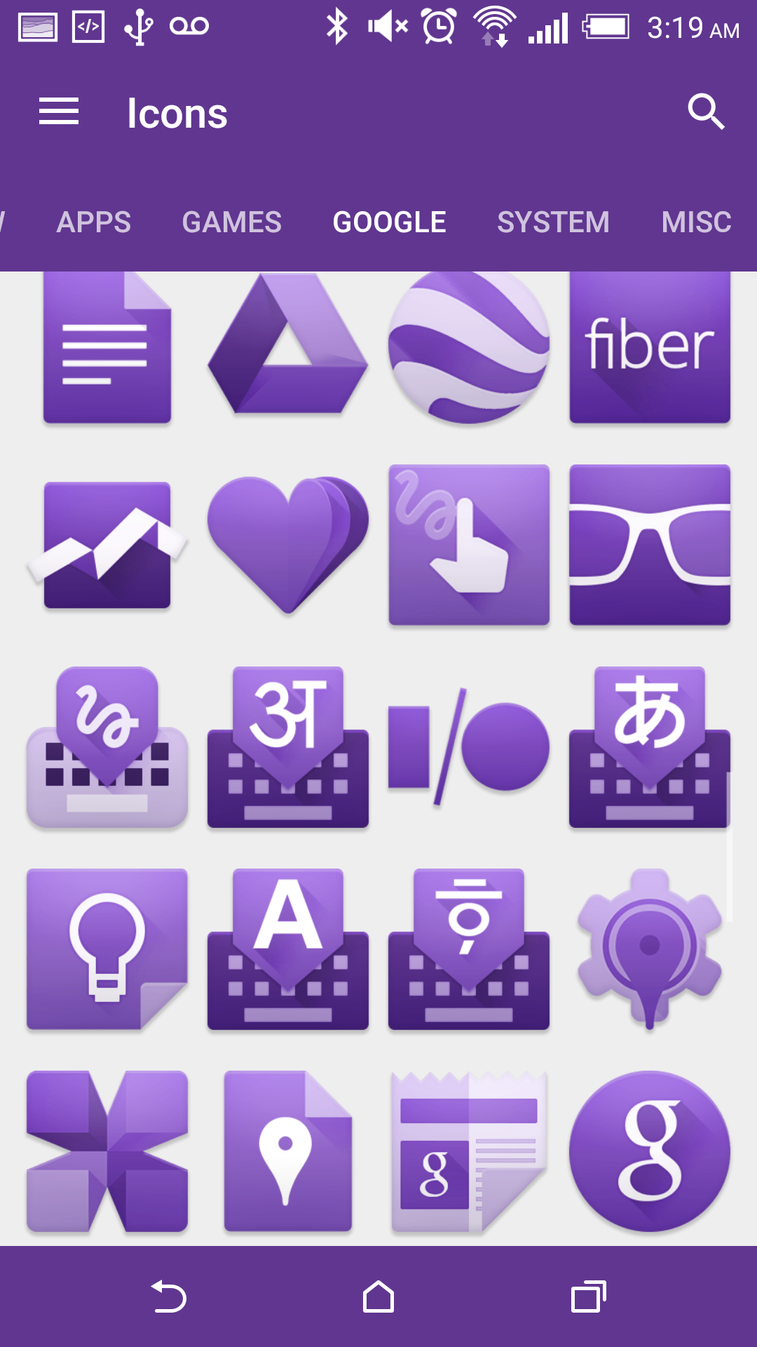PURPLE - Icon Pack : Amazon.co.uk: Apps & Games