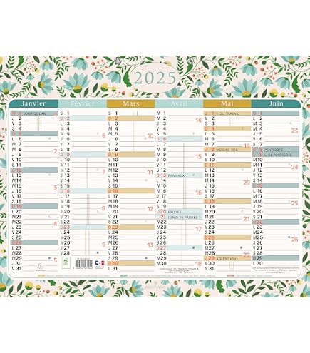 Calendrier 2025 2026 Calendrier Mural 2026 Rouge - 18 Mois (nov 2025 à ...