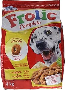 Croquettes semi-humides Frolic au poulet pour chiens adultes 4 kg ...