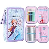 Disney Frozen 2 Stationery Sets for Girls with Anna Elsa Pencil Case A4 ...