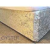 Crushed Velvet Elasticated Bed Valance/Divan Base Cover 12 Colours ...