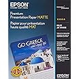 Epson Premium Presentation Paper Matte (8.5x11 Inches, 50 Sheets ...